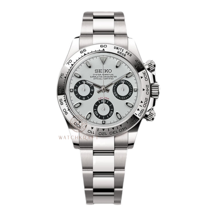 Seiko White Daytona Mod – watchkraft