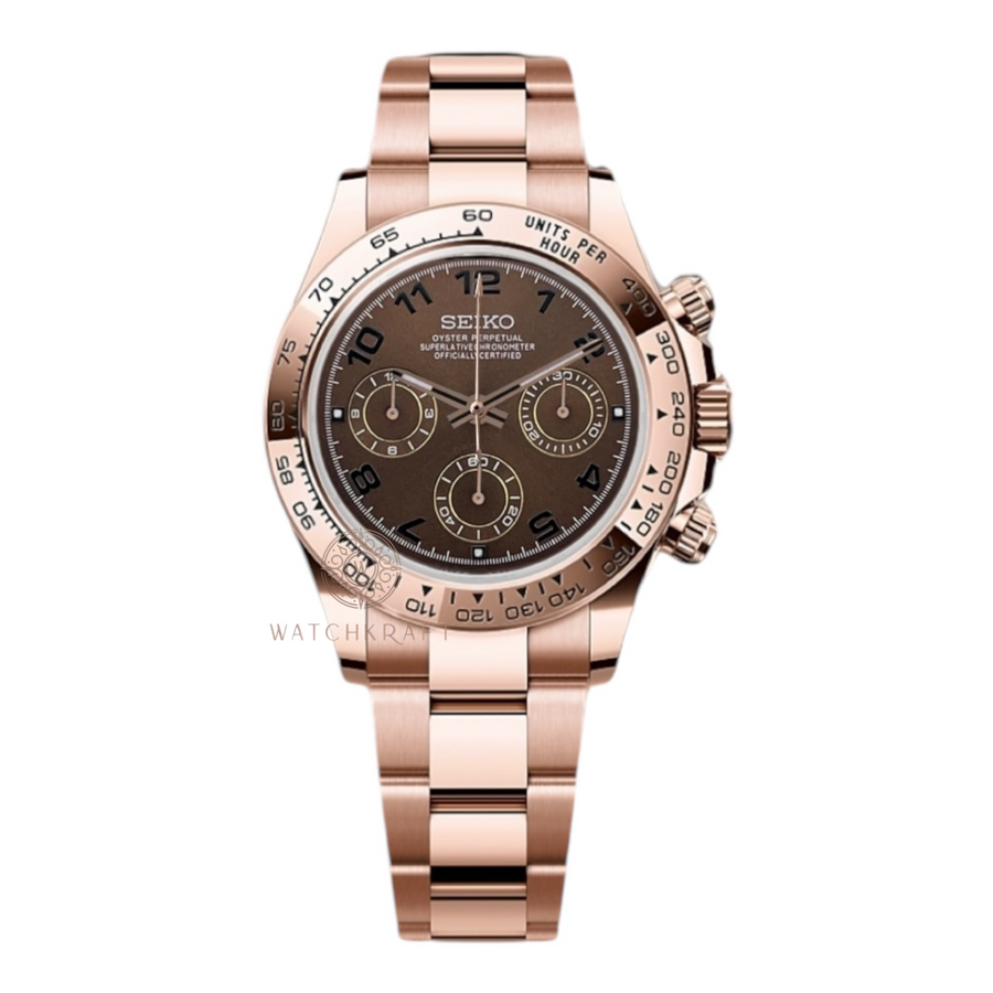 Seiko Brown Rose Racer Daytona Mod – watchkraft